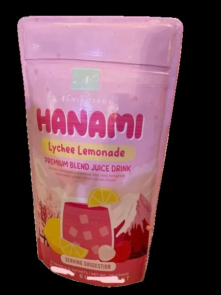 Hanami Lychee Lemonade Premium Blend Juice Drink, 1 Pouch 10sachets £14.