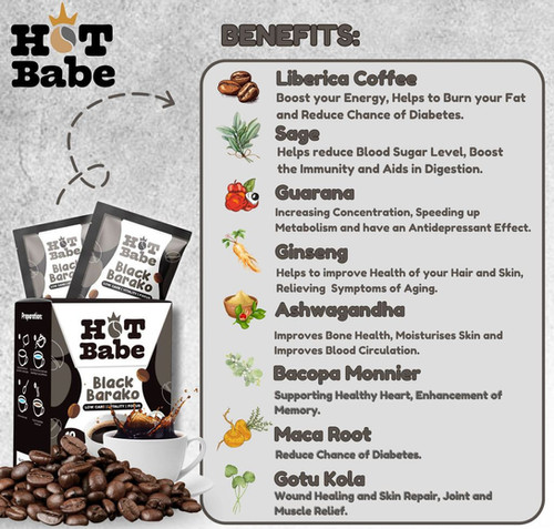 Kiray Hot Babe Black Barako Coffee 10 Sachets £16.99